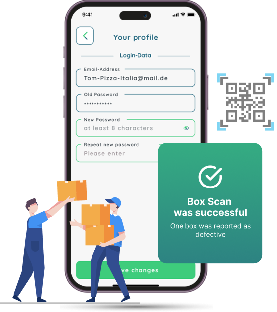 Distribution Management App for Reusable Food Delivery Containers
