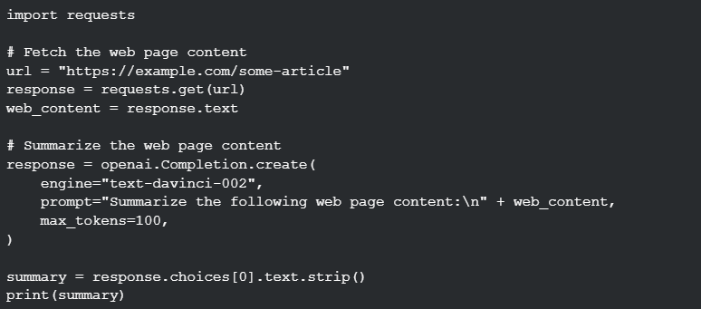 Generating Business Insights with OpenAI Data Summarization